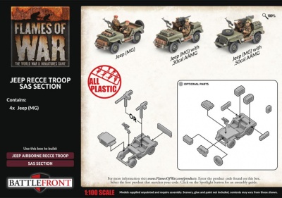 Flames of War: Late War: British Jeep Recce Troop / SAS Section ...