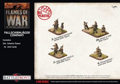 Flames of War Late War Germany Fallschirmjäger Company (Plastic ...