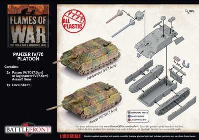 Flames of War Late War German Panzer IV/70 Platoon (GBX160) - Panzer Command