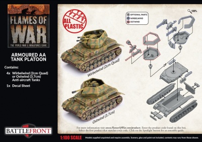 Flames of War Late War German Armoured AA Tank Platoon (GBX166) - Panzer Command