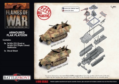 Flames of War Late War Germany Armoured Flak Platoon (GBX180) - Panzer Command