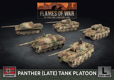 Flames of War Late War Germany Panther (Late) Tank Platoon (GBX181 ...