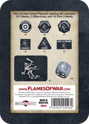 Flames of War Mid War German Ghost Panzers Gaming Tin - Panzer Command