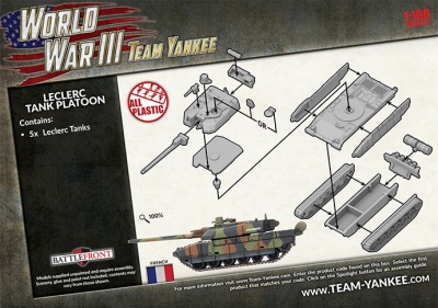 Team Yankee France Leclerc Tank Platoon (x5) (Plastic) (TFBX10 ...