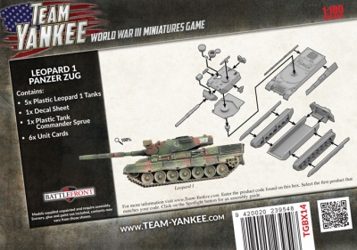 Team Yankee: West German Leopard 1 Panzer Zug (Plastic x5) (TGBX14 ...