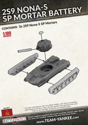 Team Yankee Soviet 2S9 Nona-S SP Mortar Battery (TSBX33) - Panzer Command