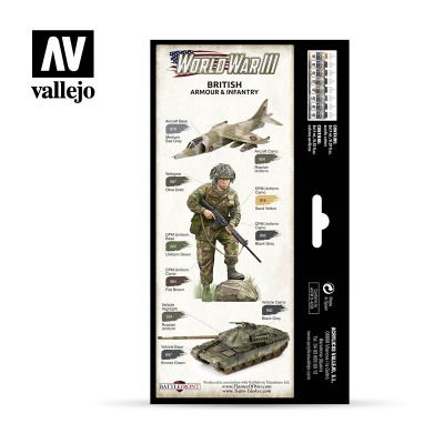 Team Yankee WWIII British Armour & Infantry Paint Set - Panzer Command