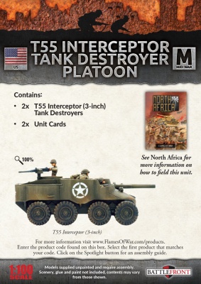 Flames of War Mid War US T55 GMC Interceptor - Panzer Command