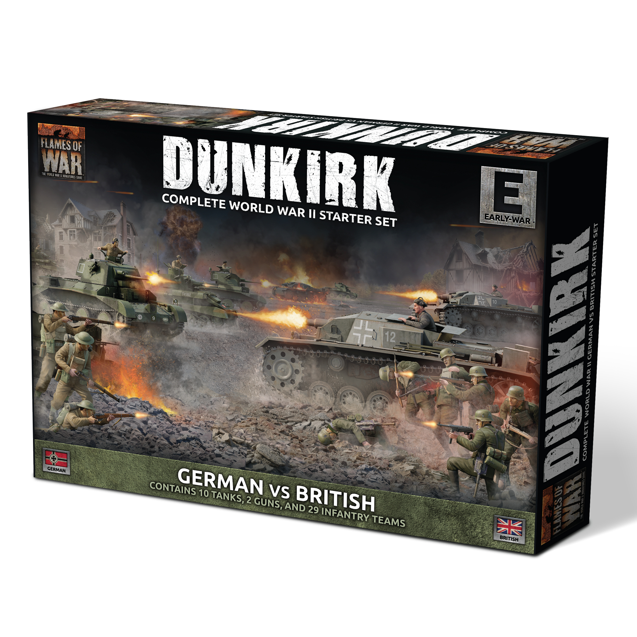 Flames of War: Early War: Dunkirk - German vs British Starter Set ...