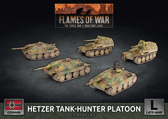 Flames of War Late War German Hetzer Tank-hunter Platoon (GBX167 ...
