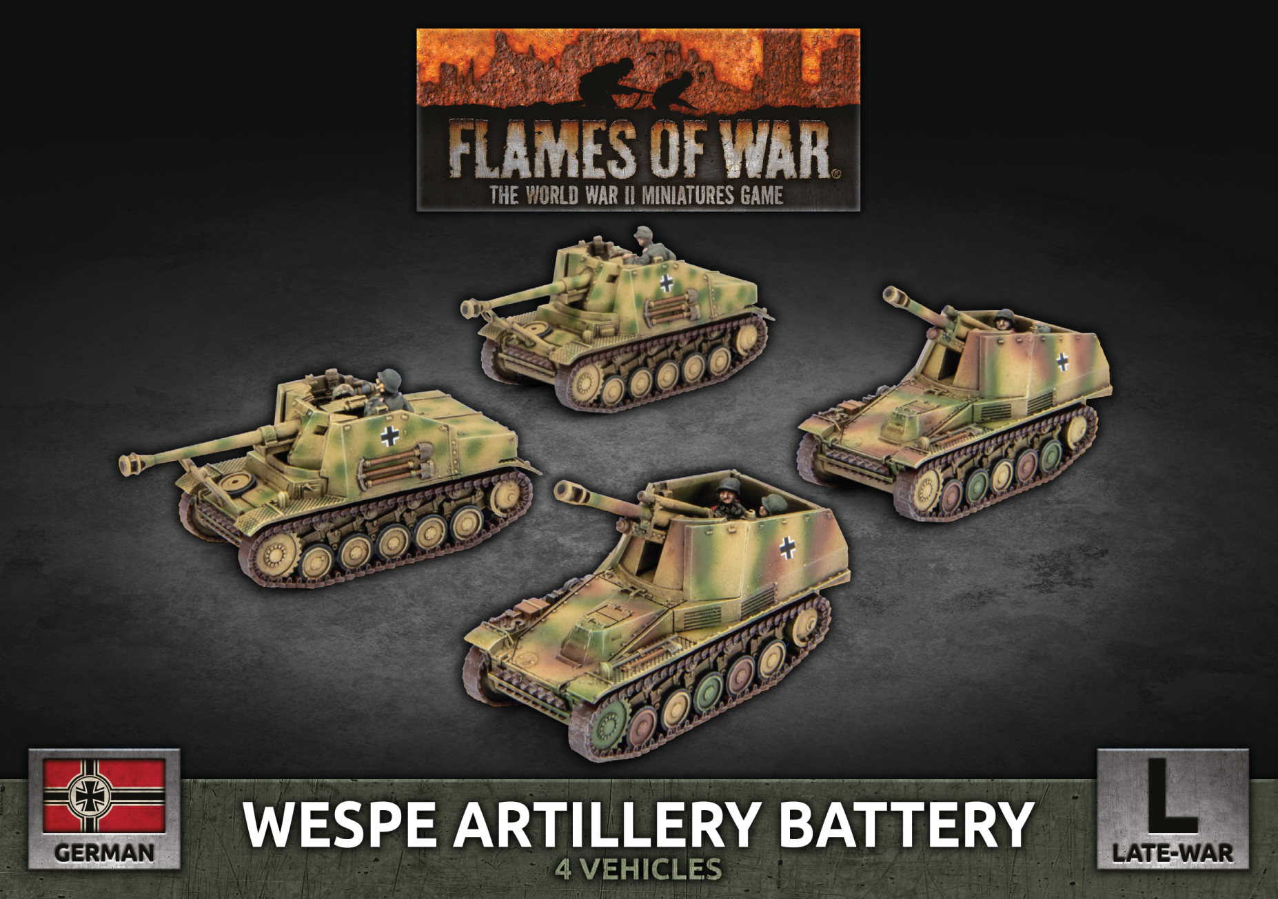Flames of War Late War Germany Wespe Artillery Battery (GBX192 ...