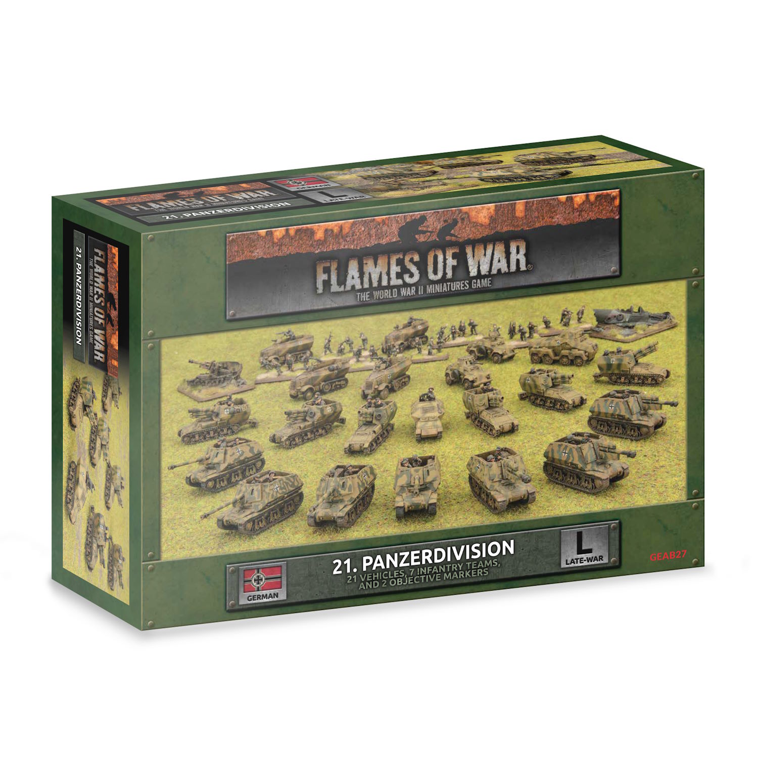 Flames of War Late War German 21st Panzerdivision Army Deal (GEAB27 ...