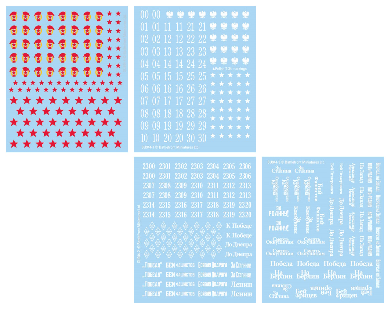 Flames of War: Soviet Union Decals (Late) (SU944) - Panzer Command