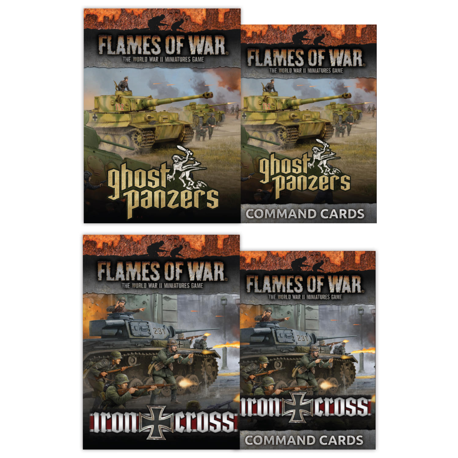 Flames of War Mid War: German Eastern Front Unit and Command Cards ...