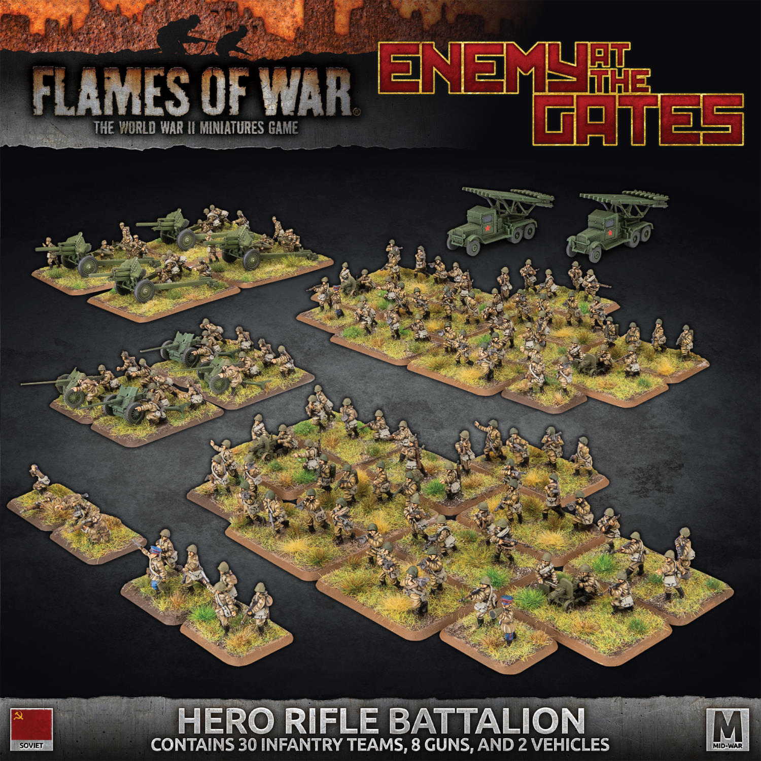 Flames of War Mid War Soviet Union Enemy at the Gates Hero Rifle ...