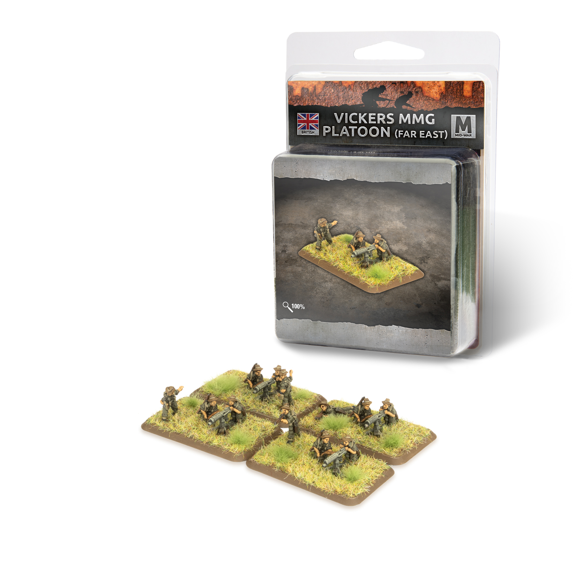 Flames of War: Mid War: British Vickers MMG Platoon - Pacific (BR824 ...