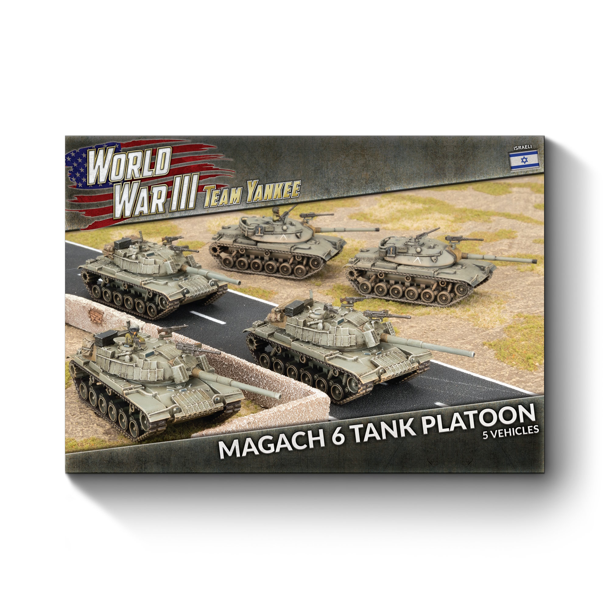 Team Yankee: Israeli Magach 6 (Blazer) Platoon 2025 (Plastic) (TIBX11 ...