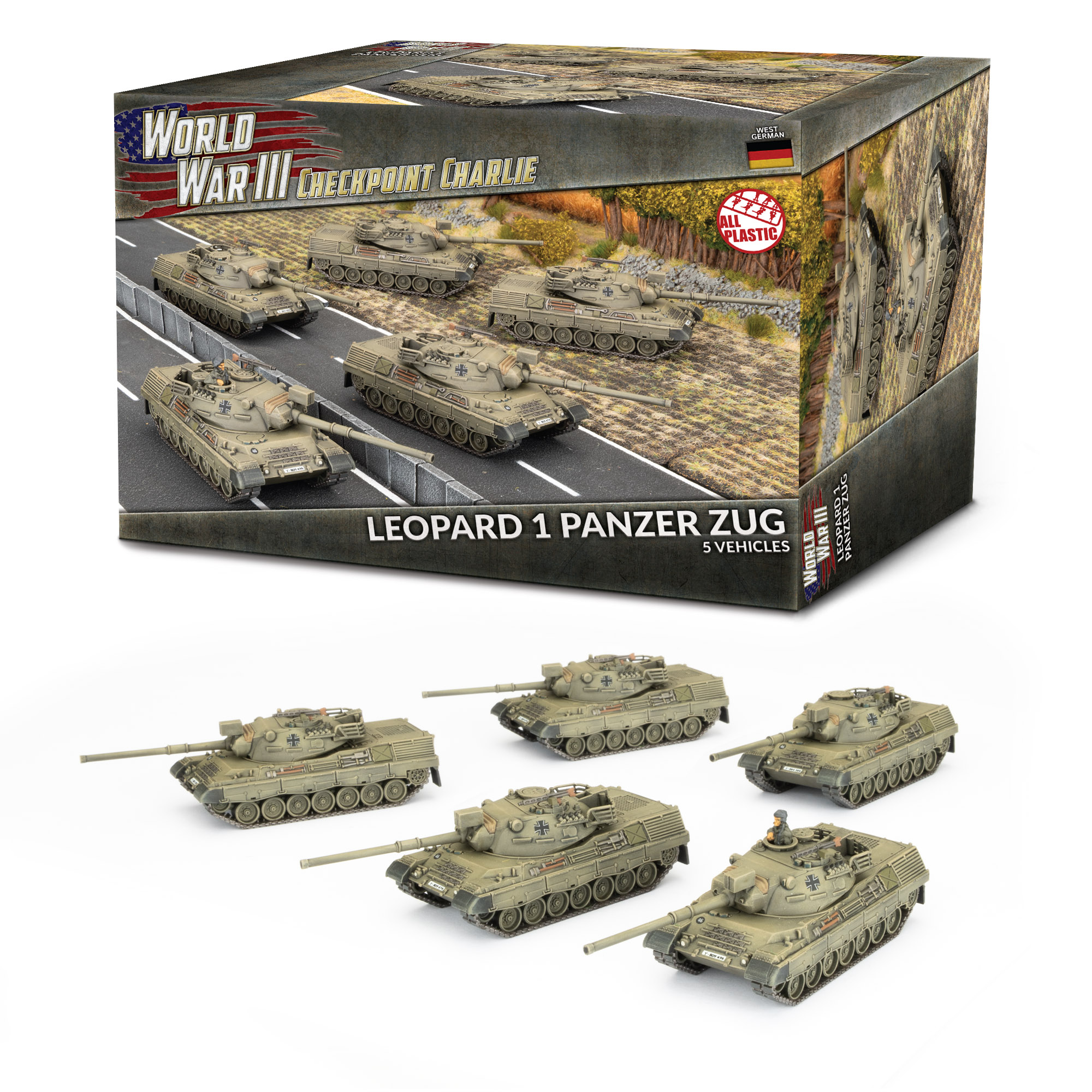 Team Yankee: West German: Leopard 1 Panzer Zug (Checkpoint Charlie ...