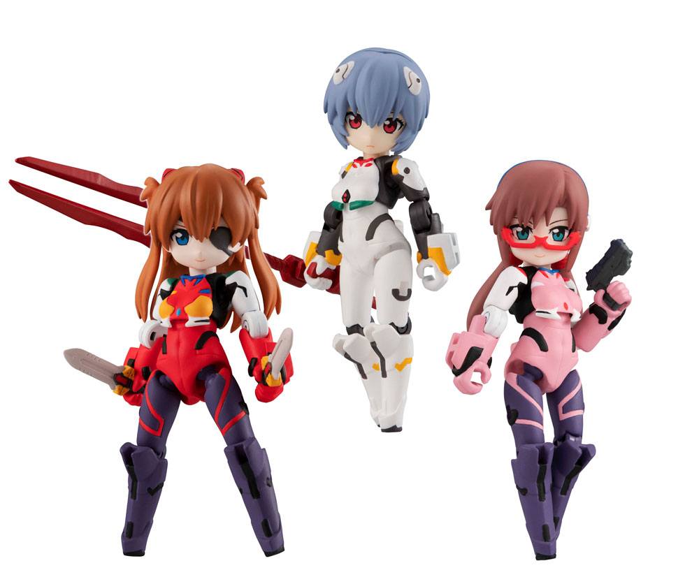 MegaHouse Evangelion Desktop Army Figures 8 cm Assortment Movie Version ...