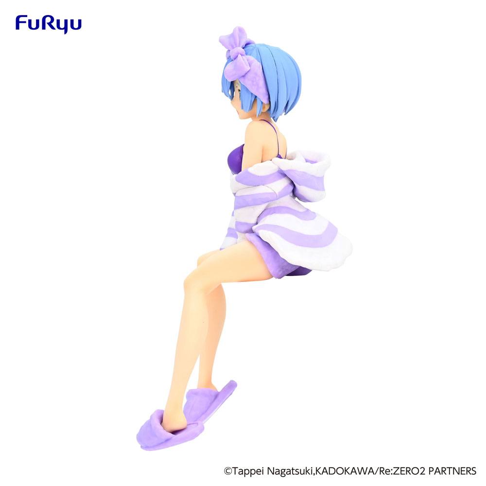 FuRyu Re:Zero Noodle Stopper PVC Statue Rem Room Wear Purple Colour Ver ...