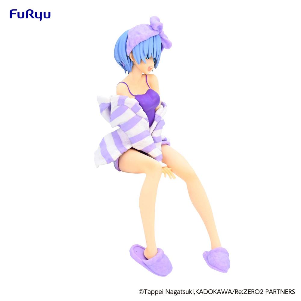 FuRyu Re:Zero Noodle Stopper PVC Statue Rem Room Wear Purple Colour Ver ...