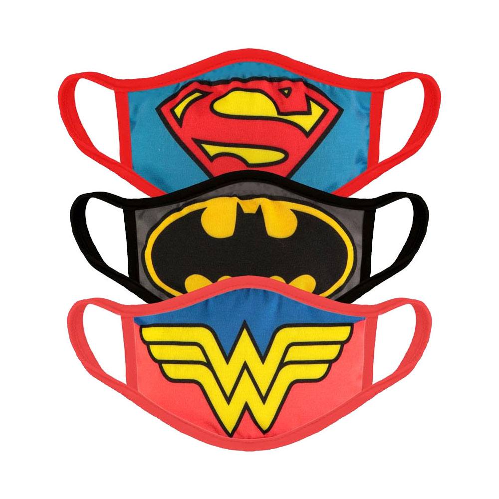 Difuzed Justice League Face Masks 3-Pack Core - Panzer Command